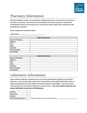 Fillable Online With the installation of Epic, the new electronic ...