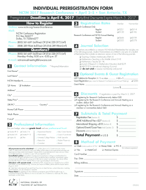 Fillable Online Research Conference Registration Form (PDF) Fax Email Print - pdfFiller
