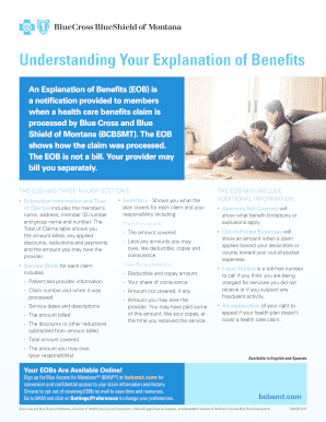 Fillable Online Understanding Your Explanation of Benefits Fax Email ...