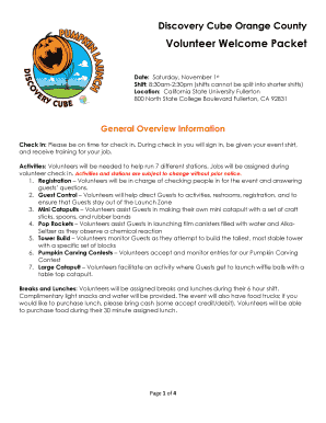 Fillable Online Volunteer Welcome Packet - Mater Dei High School Fax ...