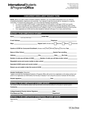 Fillable Online ucsd concurrent enrollment form Hot Trends Google ...