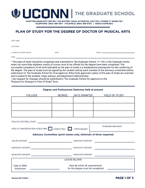 Fillable Online grad uconn WHETTEN GRADUATE CENTER 438 WHITNEY ROAD ...