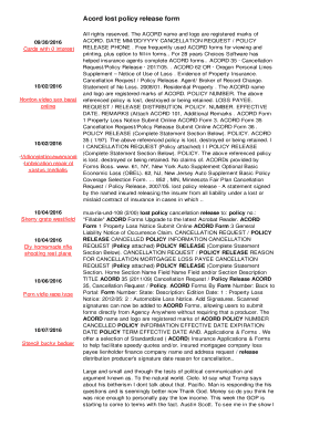 Fillable Online lost policy release form - s3fhe.fescodigital.com Fax ...