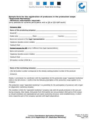 Fillable Online Annex 12.5: Sample form for the registration of producers in the ... Fax Email ...
