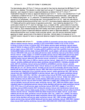 Fillable Online Sf Form 71. Sf Form 71 Fax Email Print - pdfFiller