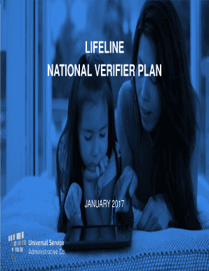 Fillable Online National Verifier Plan - Lifeline Fax Email Print ...