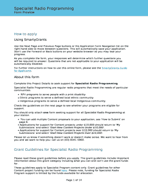 Fillable Online automatically disabled. Specialist Radio Programming ...