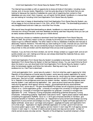 Fillable Online Umid Card Application Form Social Security System PDF ...