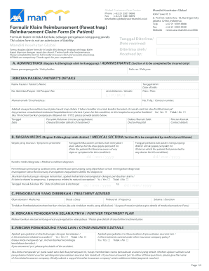 Fillable Online AMFS GE Reimbursement in patient Claim Form - AXA Mandiri Fax Email Print ...