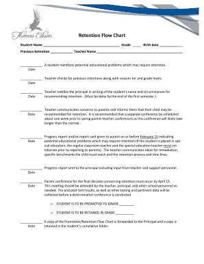 Fillable Online thomased Retention Flow Chart Fax Email Print - pdfFiller