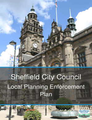 Fillable Online Local enforcement plan - Sheffield City Council Fax ...