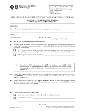 Fillable Online BCBS 16700 General Author Fax Email Print - pdfFiller