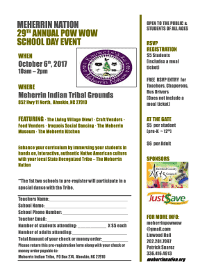 Fillable Online meherrinnation MEHERRIN NATION Fax Email Print - pdfFiller