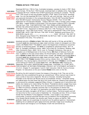 Fillable Online Fillable dd form 1750 word - ujf.pivotaerobics.com Fax ...