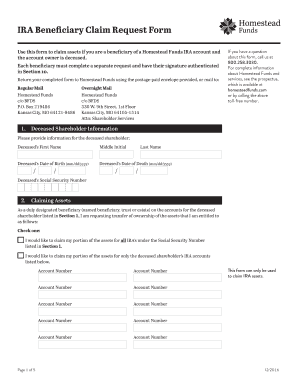 Fillable Online IRA-BeneficiaryClaim-Request-Form.pdf Fax Email Print ...