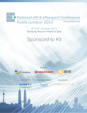 Fillable Online Sponsorship Kit - SecureMetric Technology Fax Email ...