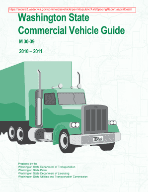 Fillable Online courses washington Washington State Commercial Vehicle ...