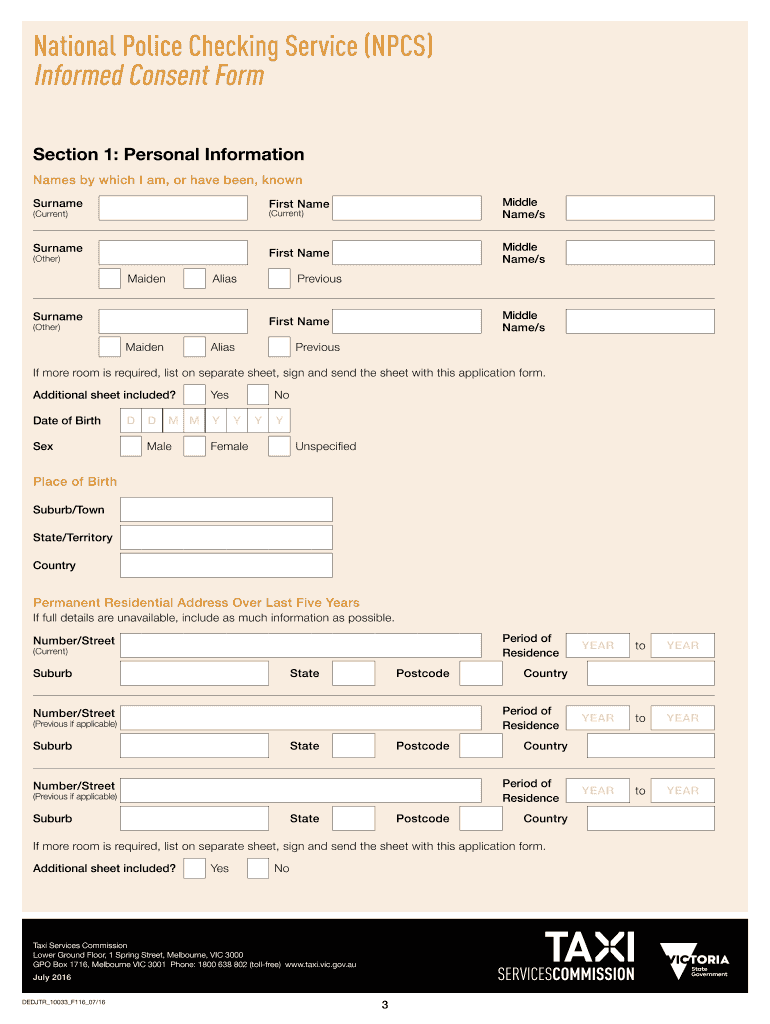 Fillable Online This Was A Good Year for National Police Checking Service ... Fax Email Print ...
