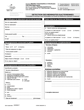 Fillable Online Direction Maladies Transmissibles et Infectieuses Fax ...