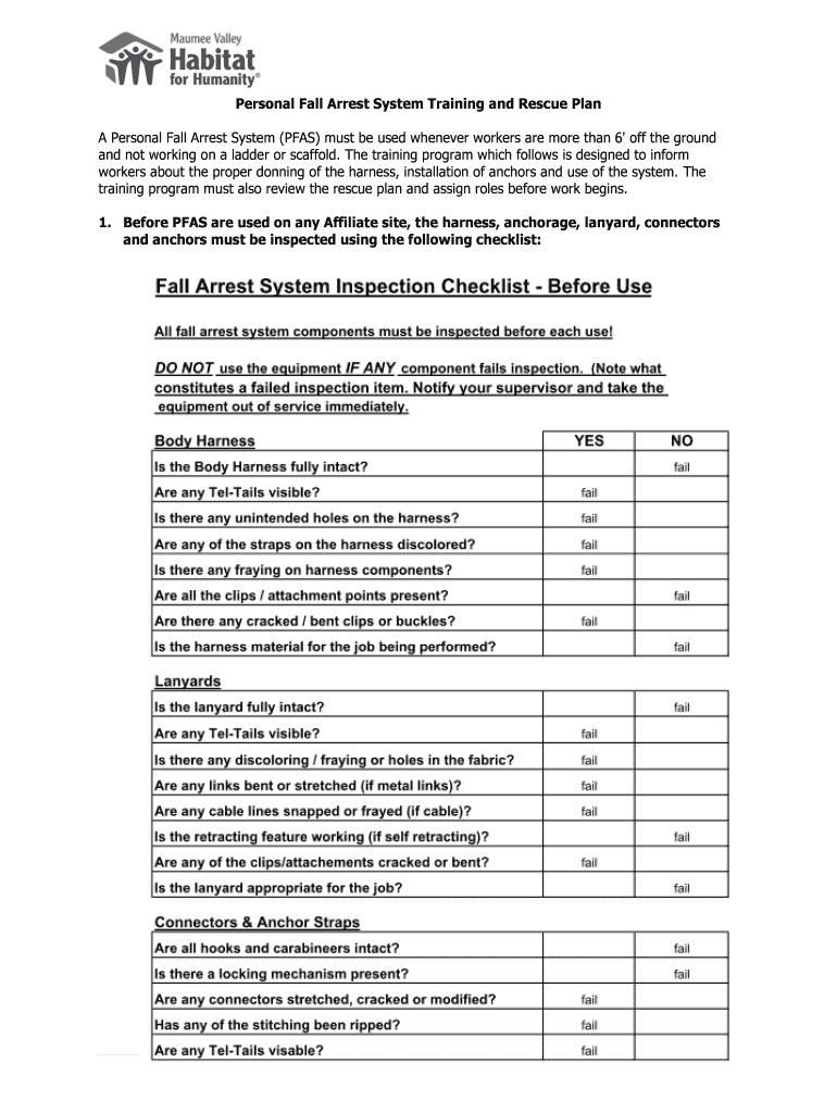 Fillable Online PFAS Training & Rescue Plan Fax Email Print - pdfFiller
