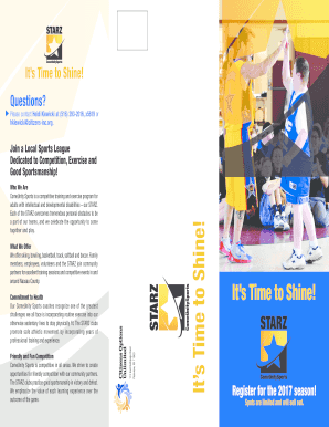 Fillable Online Starz ComeUnity Sports Registration Form - citizens-inc ...