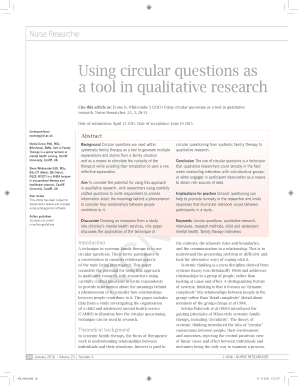 Qualitative Research Questionnaire Pdf | pdfFiller