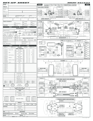 Fillable Online Team XRay T2 009 Blank Setup Sheet Fax Email Print ...