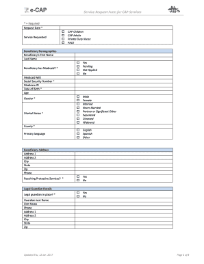 Fillable Online NC DMA - COMMUNITY ALTERNATIVES PROGRAM FOR CHILDREN (CAP ... Fax Email Print ...