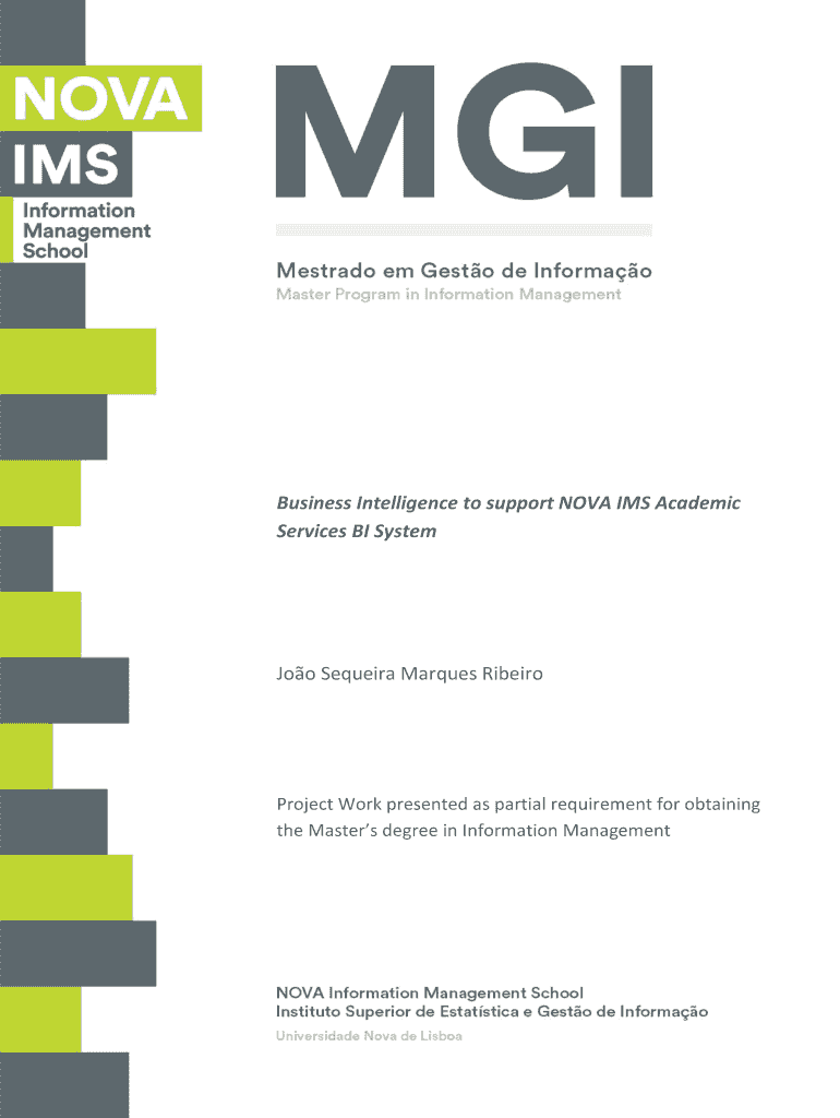 Business Intelligence to support NOVA IMS Academic: Fill out & sign ...