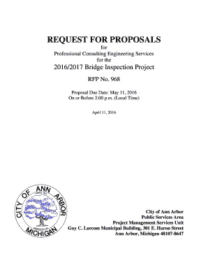 Fillable Online 2016/2017 Bridge Inspection Project Fax Email Print ...