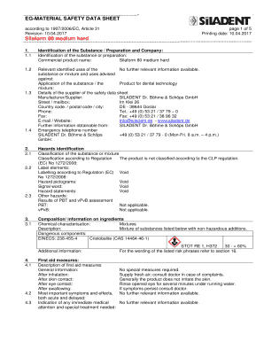 Fillable Online EG-MATERIAL SAFETY DATA SHEET Fax Email Print - pdfFiller