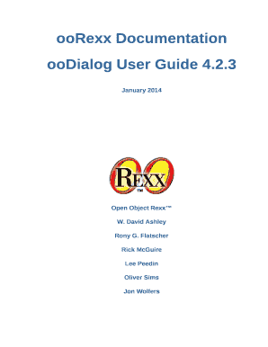 Fillable Online ooRexx Documentation Fax Email Print - pdfFiller