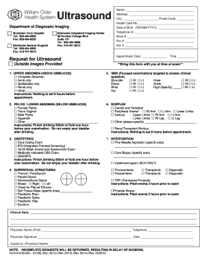 Brampton Civic Hospital Ultrasound - Fill Online, Printable, Fillable ...