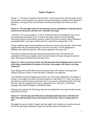 Fillable Online Esther Chapter 6 Fax Email Print - pdfFiller