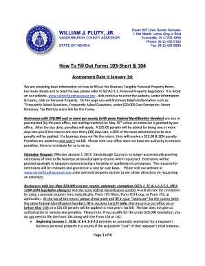 Vanderburgh County Assessor - Fill Online, Printable, Fillable, Blank | pdfFiller