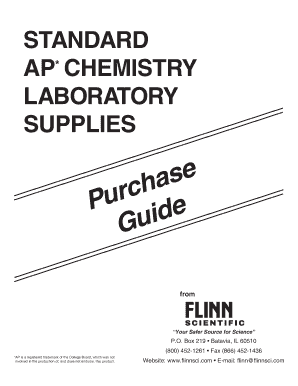 Fillable Online Laboratory Supplies - Flinn Scientific Fax Email Print ...