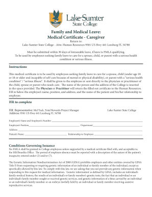 Fillable Online Family and Medical Leave: Fax Email Print - pdfFiller