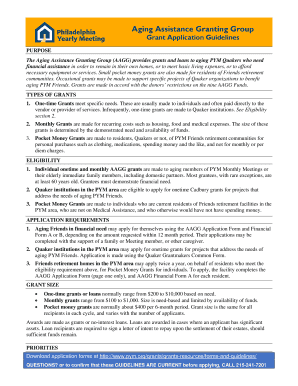 Fillable Online Aging Assistance Granting Group Fax Email Print - pdfFiller