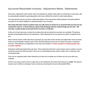 Fillable Online dakabinshs eq edu Accounts Receivable Invoices ...