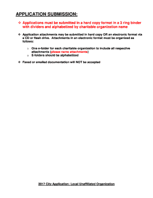 Fillable Online APPLICATION SUBMISSION: Fax Email Print - pdfFiller