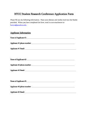 Fillable Online HTCC Application Fax Email Print - pdfFiller