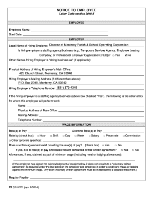 Fillable Online Labor Code section 2810 Fax Email Print - pdfFiller