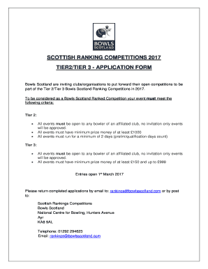 Fillable Online TIER2/TIER 3 - APPLICATION FORM Fax Email Print - pdfFiller