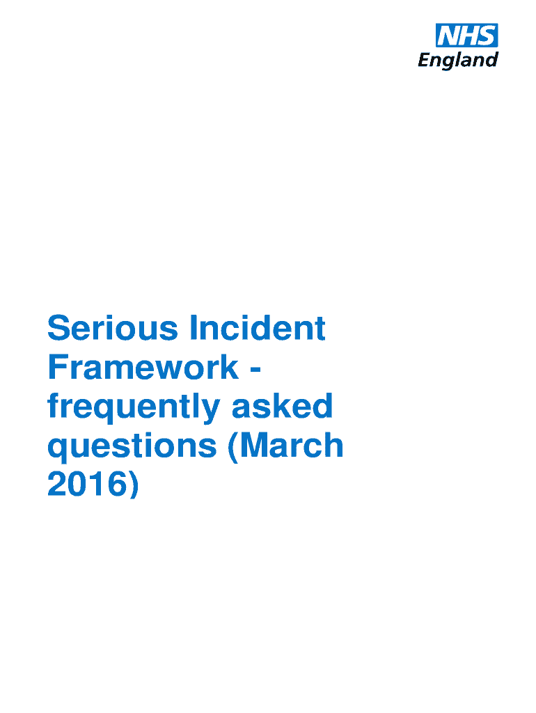 Fillable Online Serious Incident Fax Email Print - pdfFiller