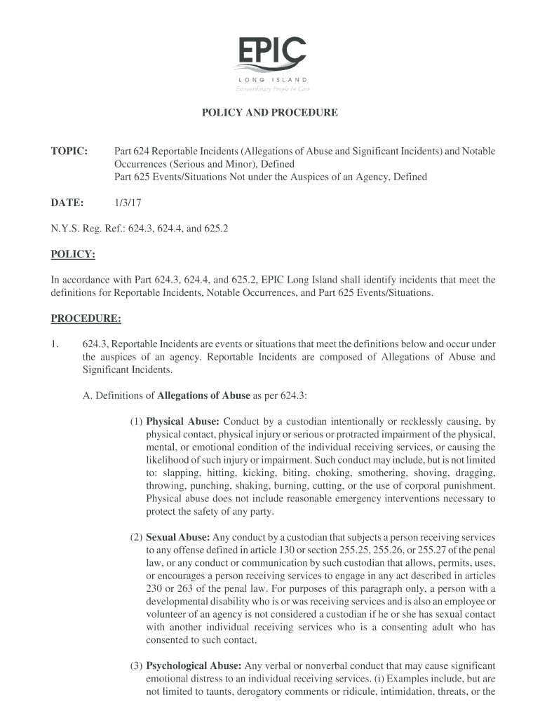 Fillable Online Occurrences (Serious and Minor), Defined Fax Email Print - pdfFiller