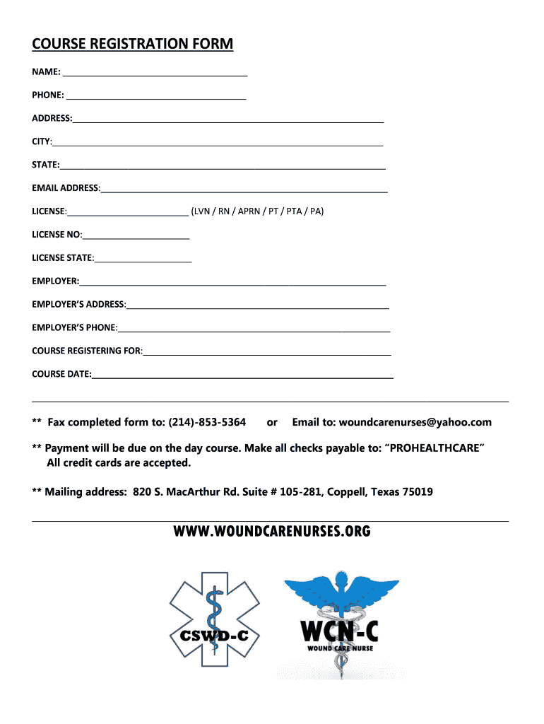 Fillable Online LICENSE: (LVN / RN / APRN / PT / PTA / PA) Fax Email Print - pdfFiller