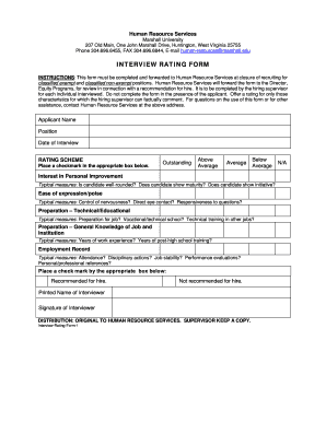 Fillable Online Interview-Rating-Form-1.doc Fax Email Print - pdfFiller