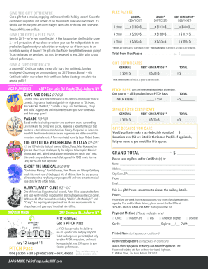 Fillable Online FLEX PASSES Fax Email Print - pdfFiller