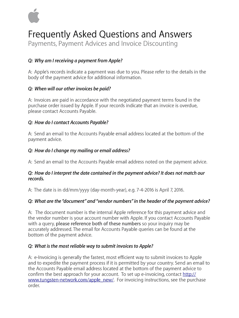 Fillable Online Payments, Payment Advices and Invoice Discounting Fax ...