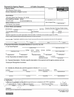 Fillable Online California Form 801 Fax Email Print - pdfFiller